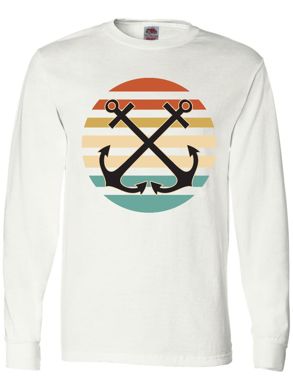 Inktastic Anchor Nautical Sailing Sunset Long Sleeve T-Shirt - Walmart.com