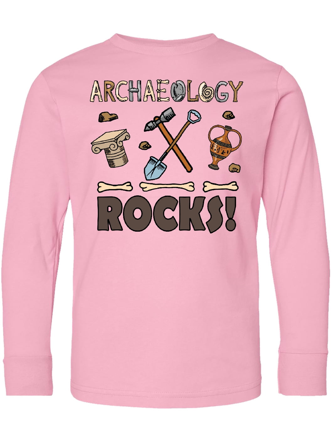 Inktastic Archaeology Rocks Archaeologist Long Sleeve Youth T-Shirt ...