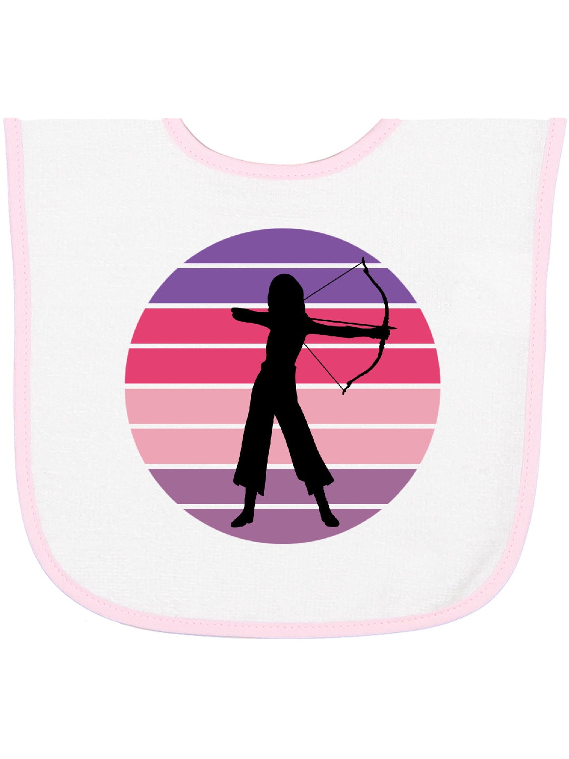 Inktastic Archery Bowhunting Female Archer Baby Terry Cloth Bib ...