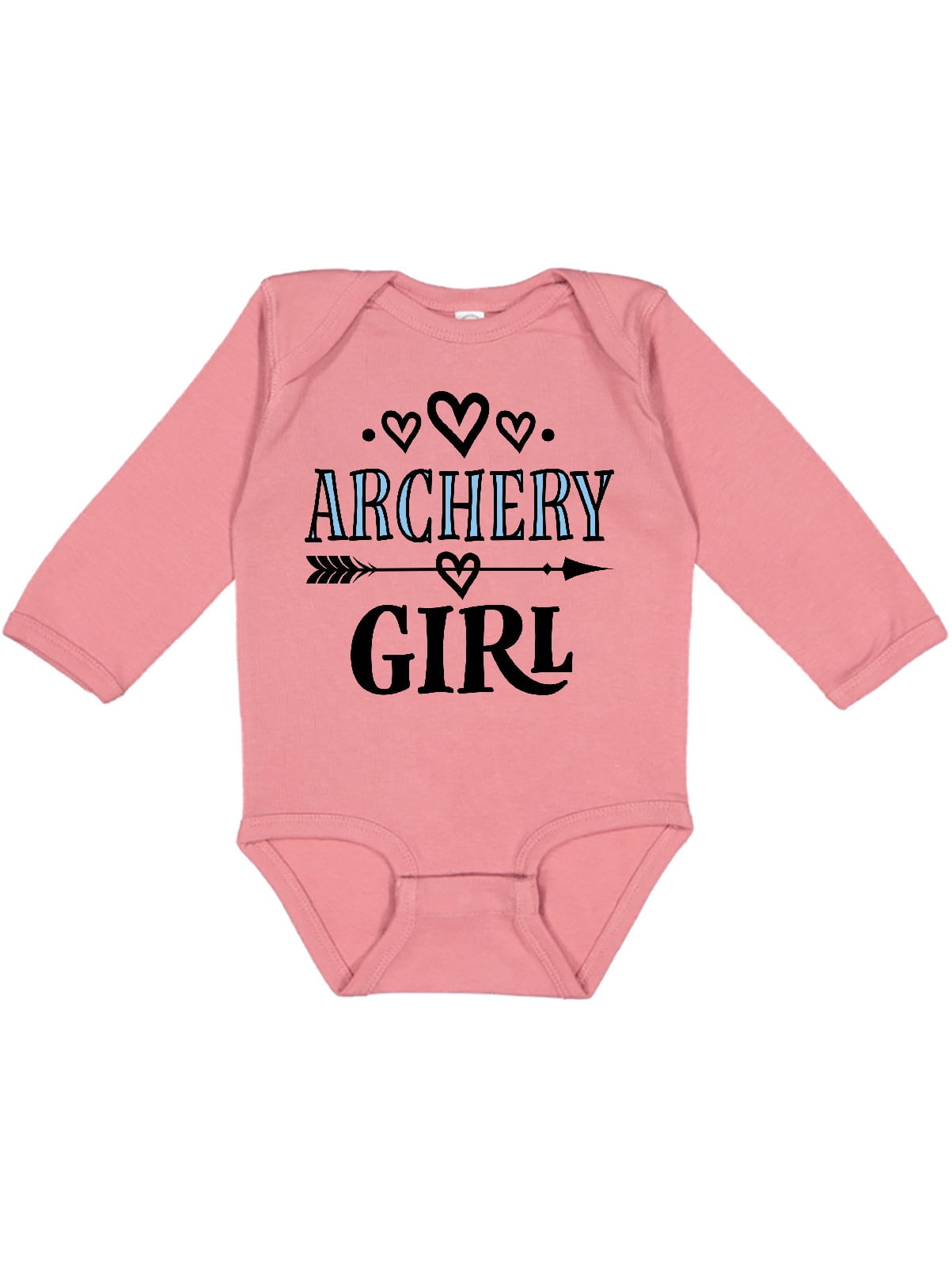 Inktastic Archery Girl Bow Hunting Girls Long Sleeve Baby Bodysuit ...