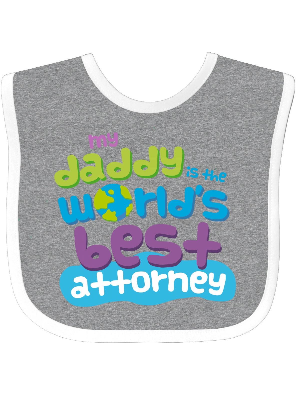 Inktastic Attorney Dad Lawyer Boys or Girls Baby Bib - Walmart.com
