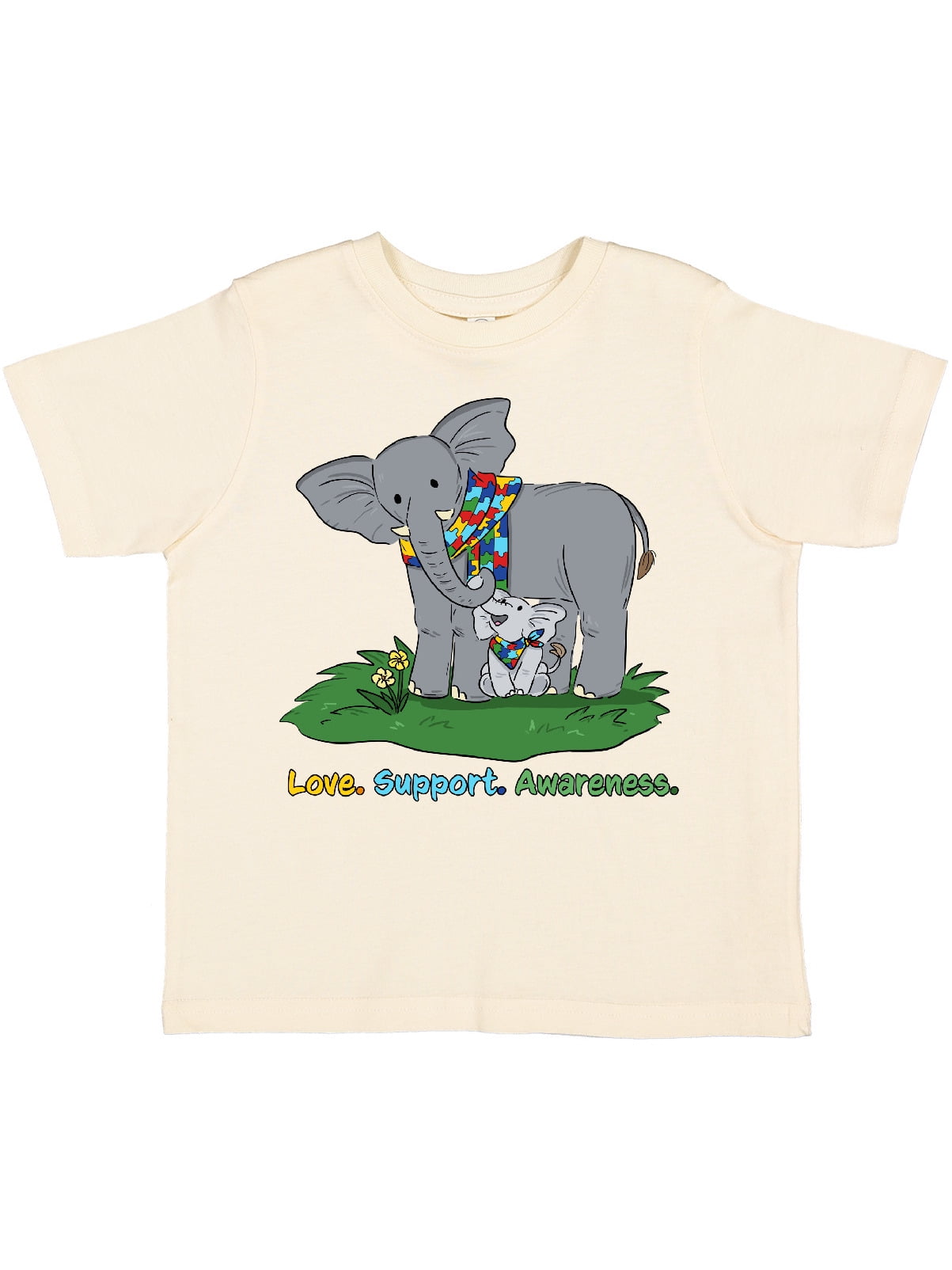 Inktastic Autism Love, Support, Awareness Elephants Boys or Girls Toddler T-Shirt - Walmart.com