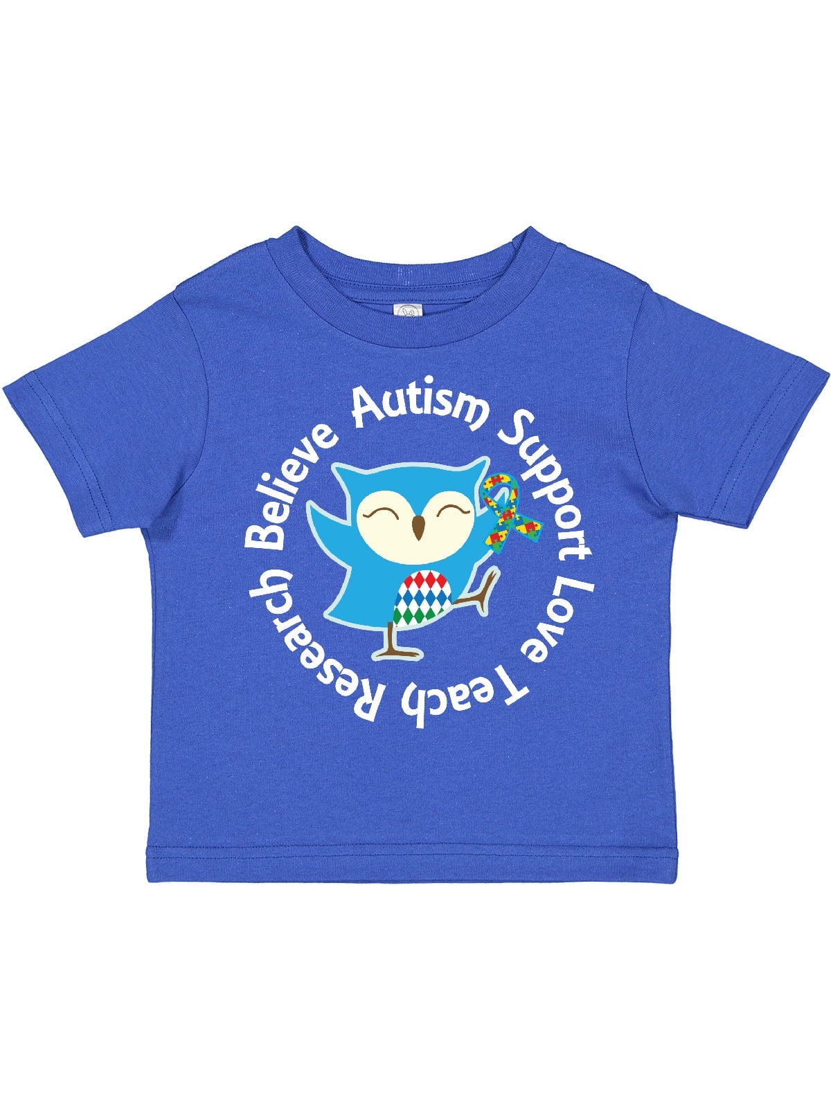 Inktastic Autism Spectrum Awareness Walk Owl Boys or Girls Toddler T ...