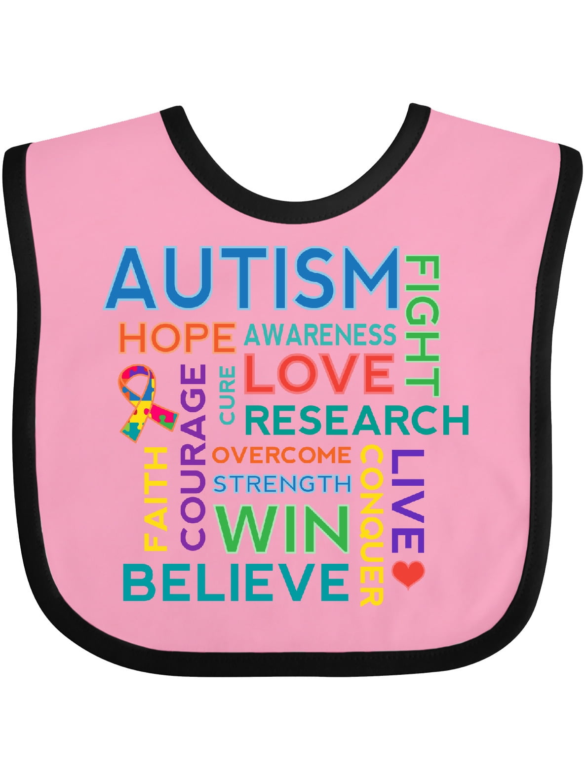 Inktastic Autism Support Slogan Boys or Girls Baby Bib - Walmart.com