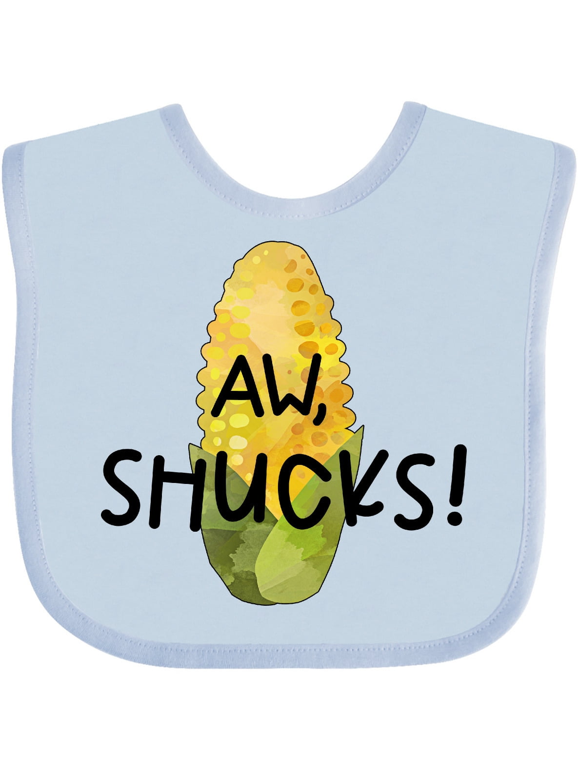 Inktastic Aw, Shucks! Corn on the Cob Humor Boys or Girls Baby Bib ...