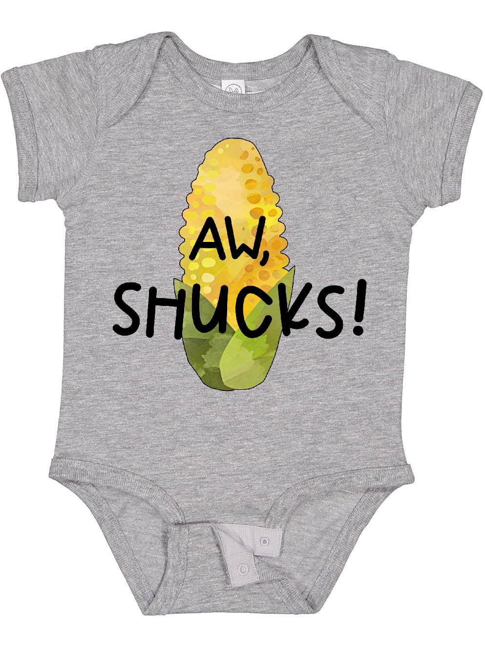 Inktastic Aw, Shucks Corn on the Cob Humor Boys or Girls Baby Bodysuit ...