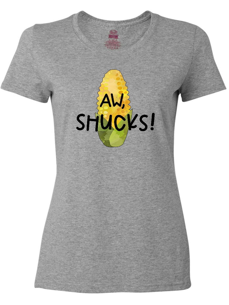 Inktastic Aw, Shucks! Corn on the Cob Humor Women's T-Shirt - Walmart.com