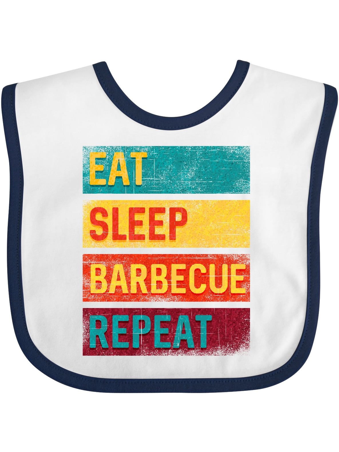 Inktastic BBQ Grilling Eat Sleep Barbecue Repeat Boys or Girls Baby Bib ...