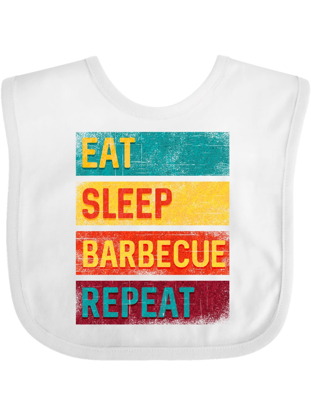 Inktastic BBQ Grilling Eat Sleep Barbecue Repeat Boys or Girls Baby Bib ...
