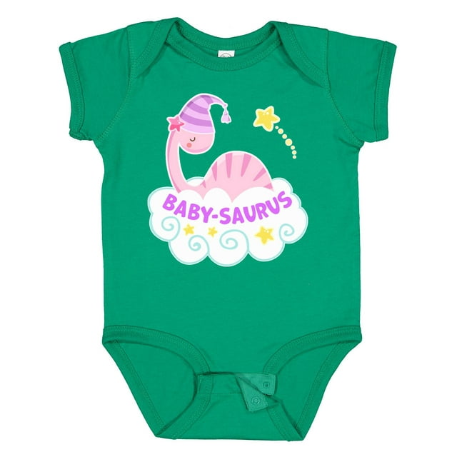 Inktastic Baby-Saurus Cute Pink Dinosaur on a Cloud Boys or Girls Baby ...