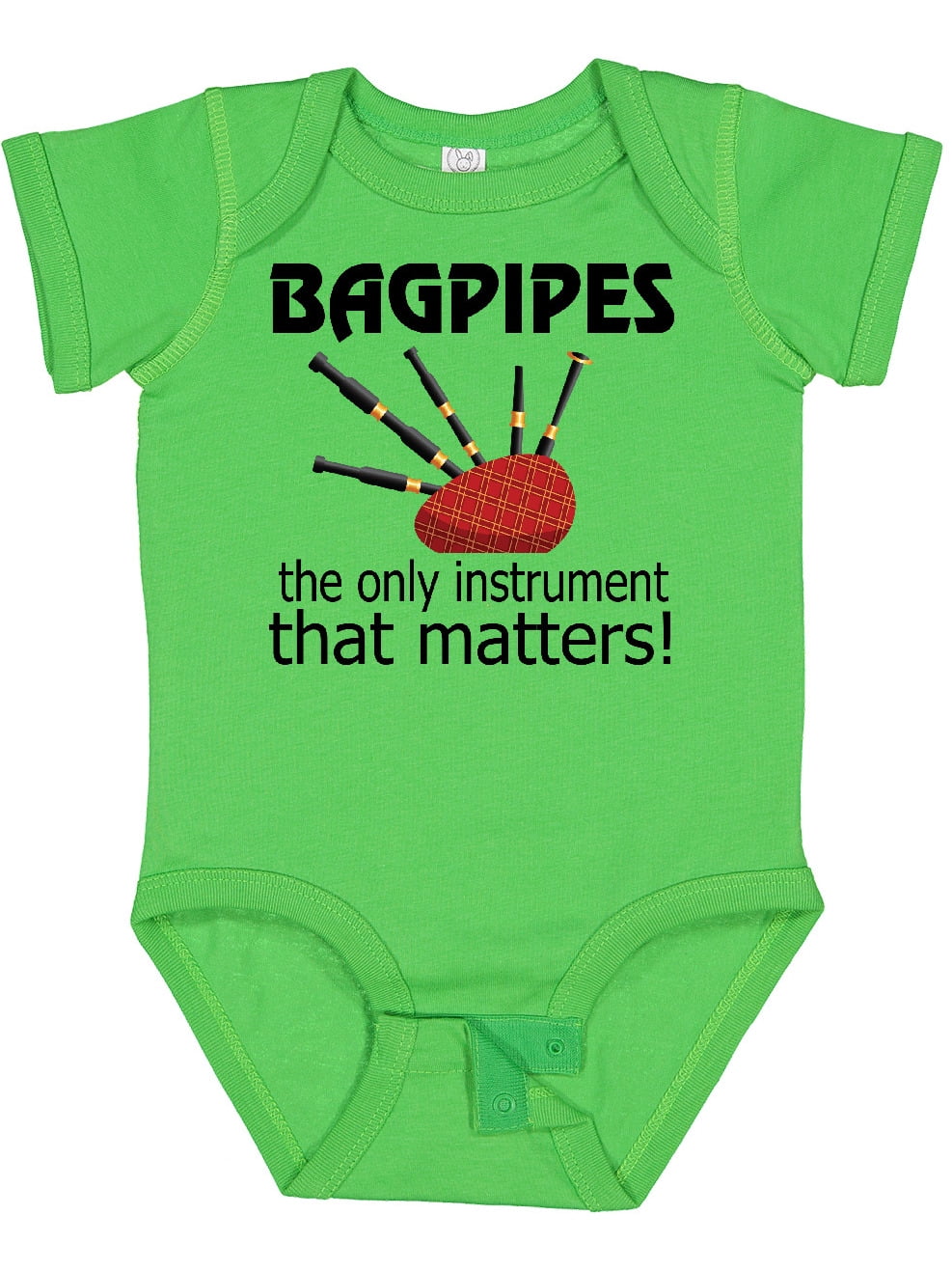 Inktastic Bagpipe Player Funny Music Joke Boys or Girls Baby Bodysuit ...
