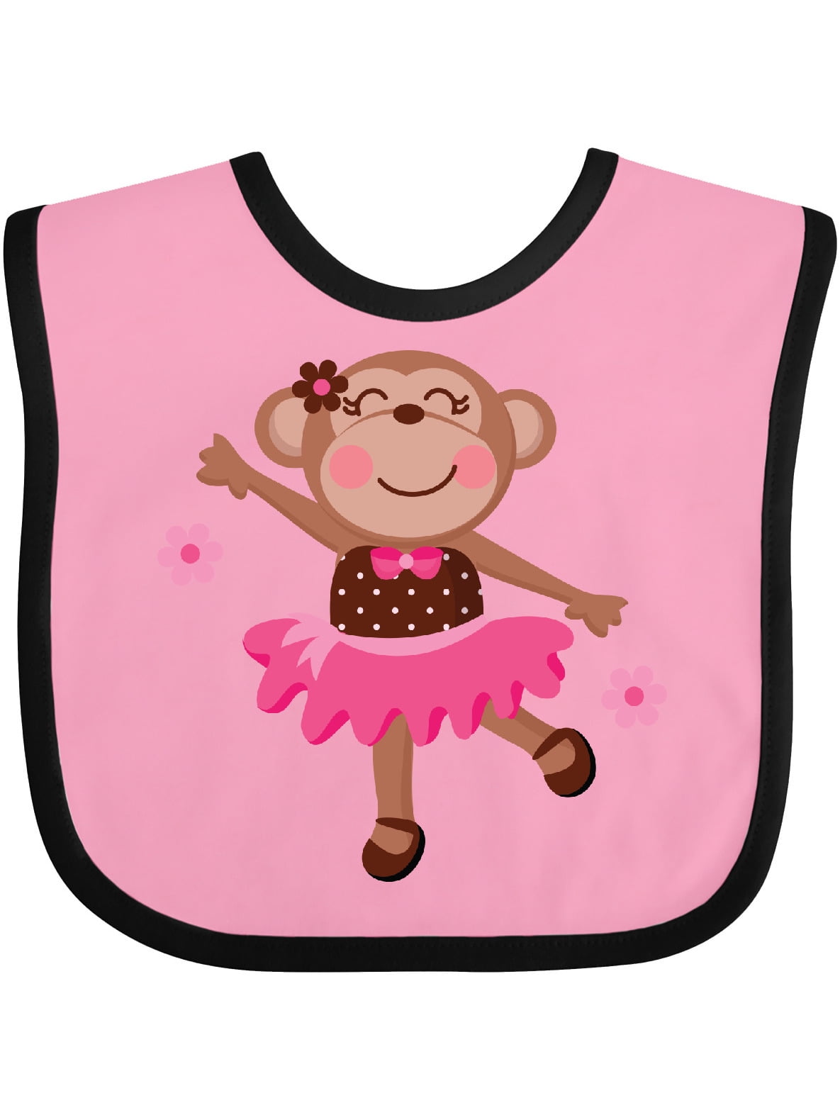 Inktastic Ballerina Dance Monkey Girls Baby Bib - Walmart.com