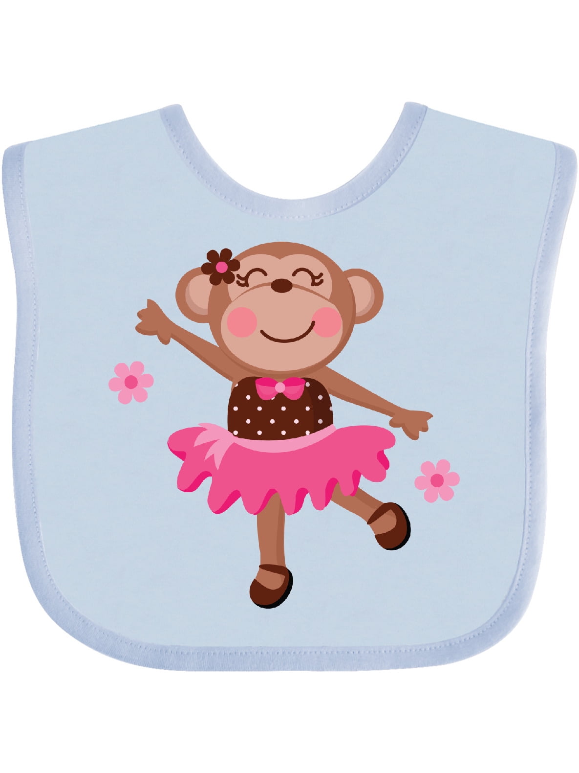 Inktastic Ballerina Dance Monkey Girls Baby Bib - Walmart.com