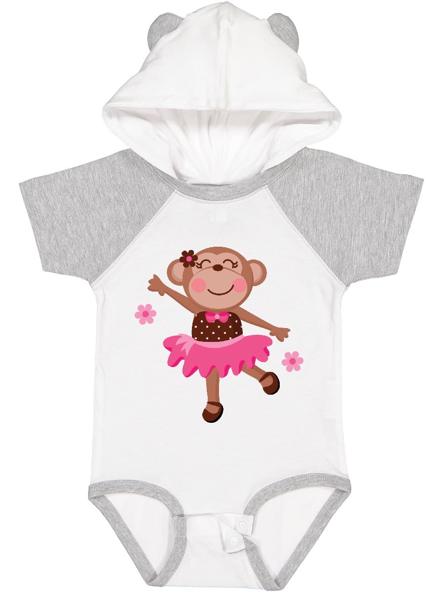 Inktastic Ballerina Dance Monkey Girls Baby Bodysuit - Walmart.com
