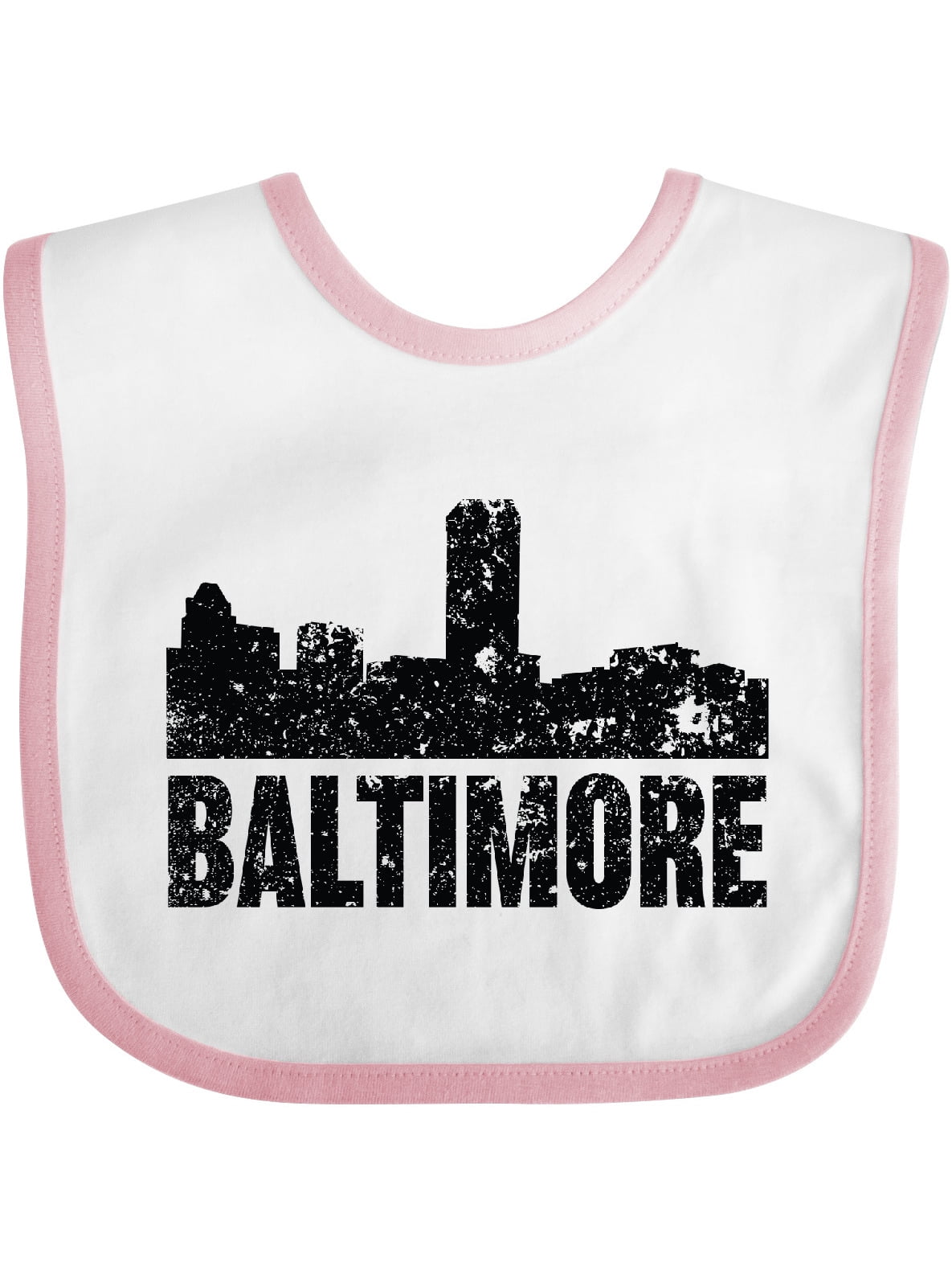 Inktastic Baltimore Skyline Grunge Boys or Girls Baby Bib - Walmart.com