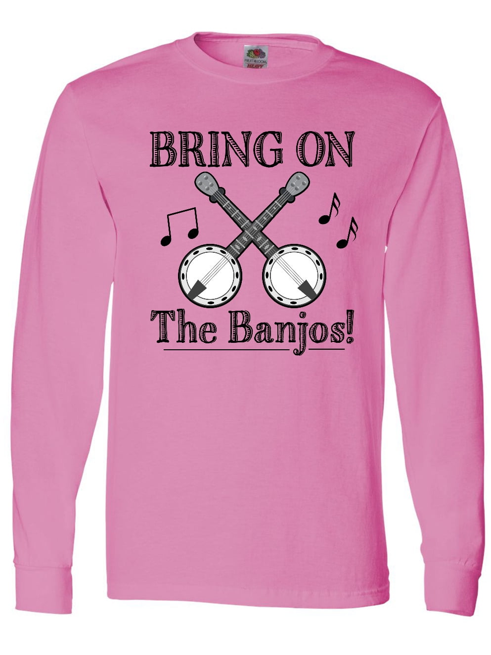 Inktastic Banjo Music Bluegrass Long Sleeve T-Shirt - Walmart.com