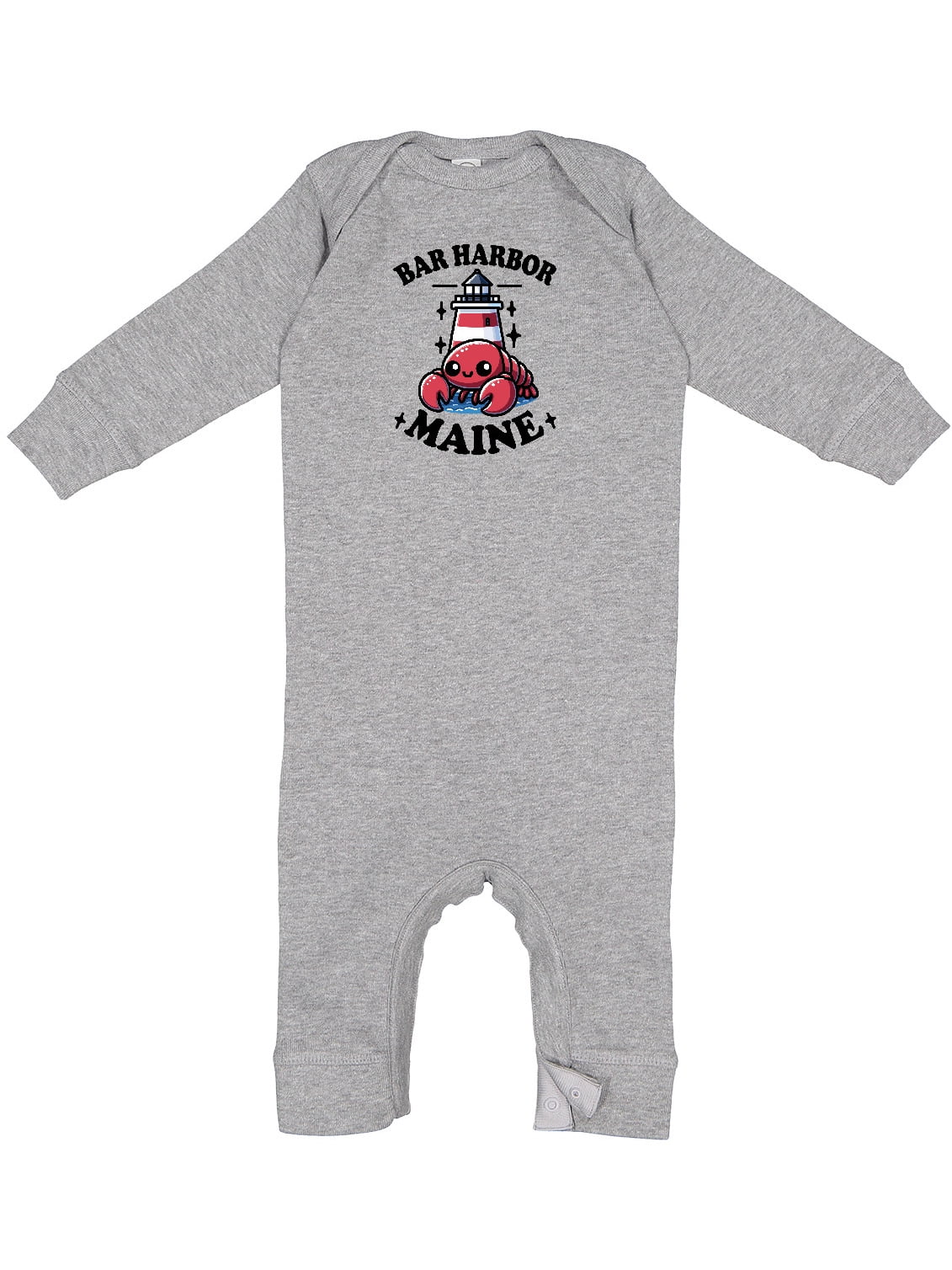 Inktastic Bar Harbor Maine Lobster Baby Romper Coveralls - Walmart.com