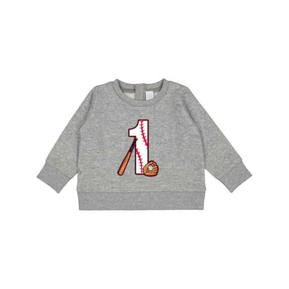 Inktastic Baseball First Birthday One Year Old Baby Sweatshirt ...
