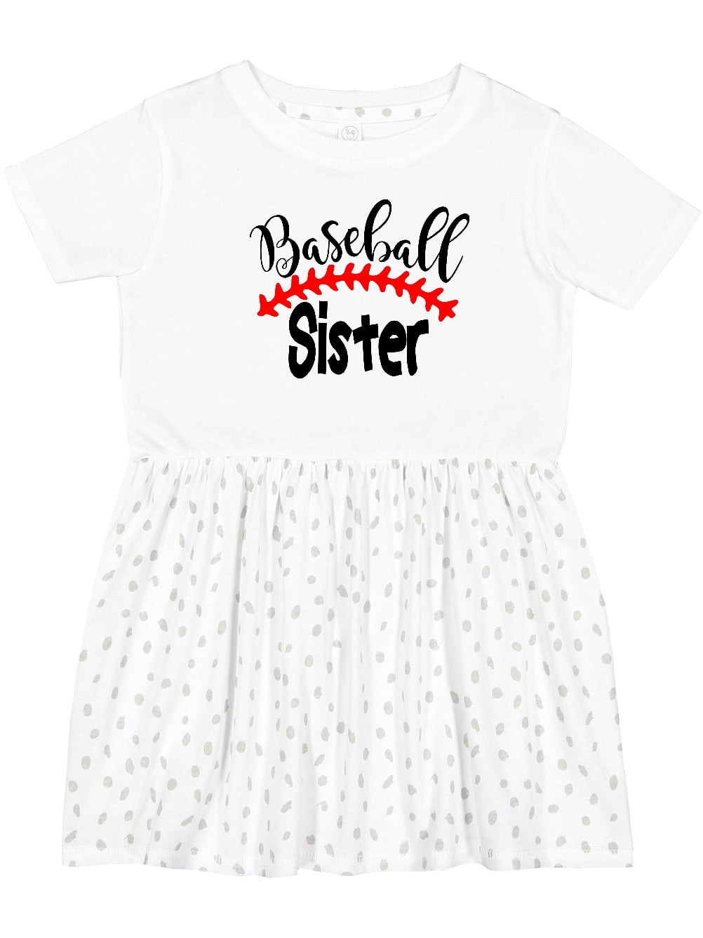 Inktastic Baseball Sister Girls Toddler Dress - Walmart.com