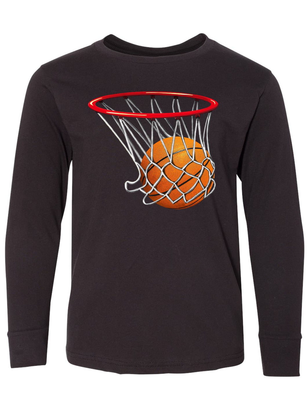 Inktastic Basketball Swish Long Sleeve Youth T-Shirt - Walmart.com