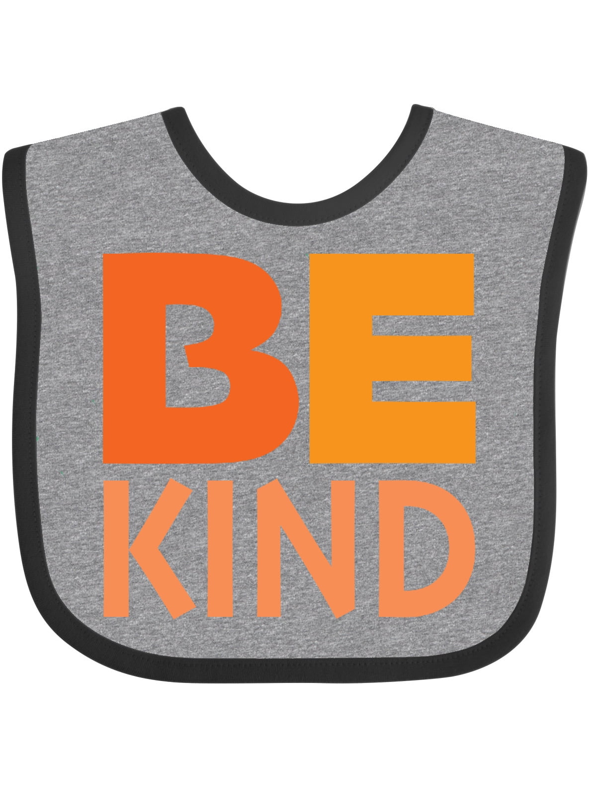 Inktastic Be Kind Logo in Orange Boys or Girls Baby Bib - Walmart.com
