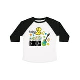 Inktastic Being Two Rocks Second Birthday Boys or Girls Toddler T-Shirt ...