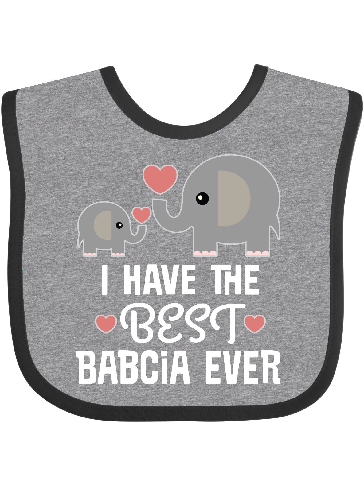 Inktastic Best Babcia Ever Grandchild Gift Boys or Girls Baby Bib ...