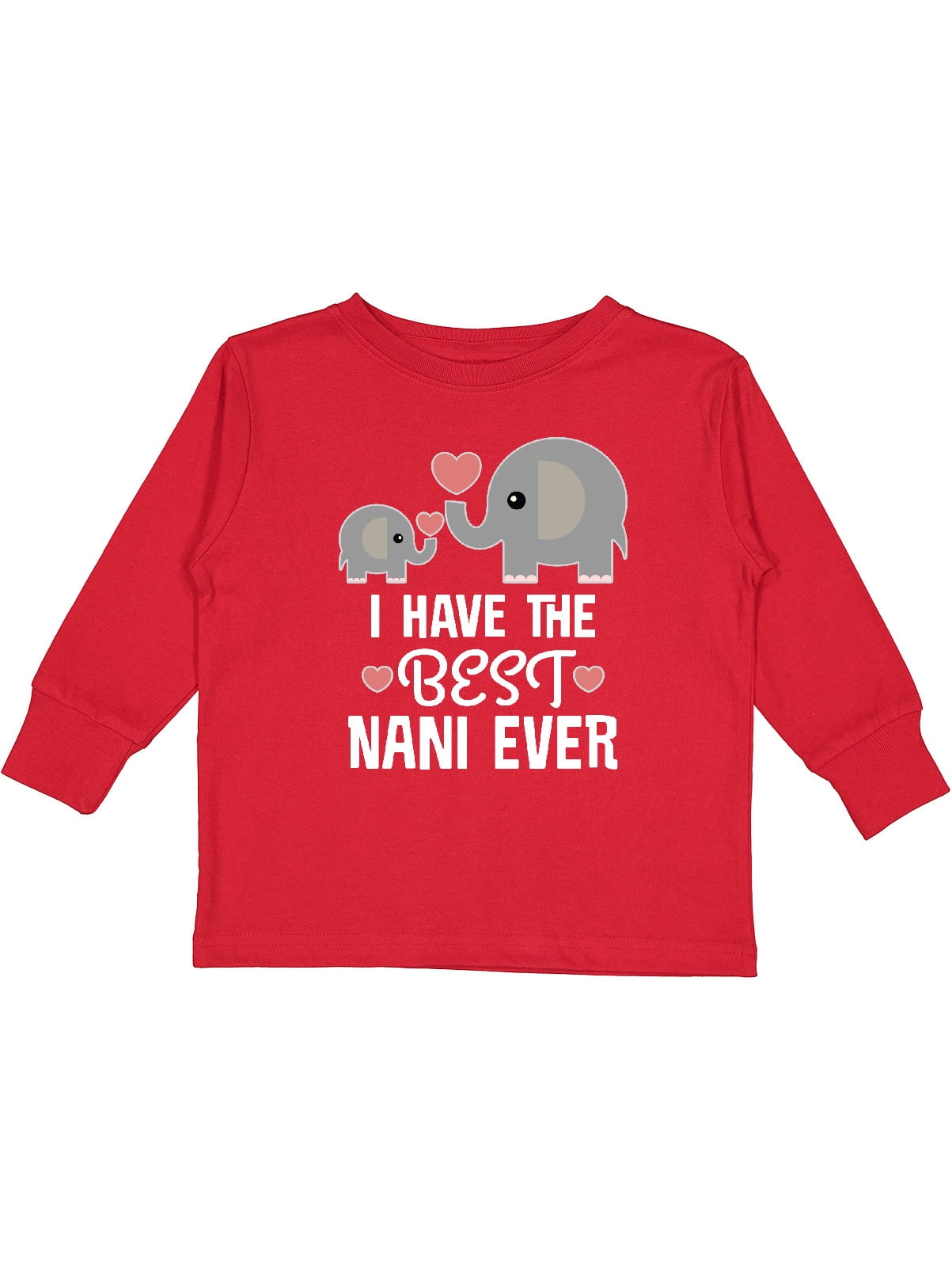 Inktastic Best Nani Ever Grandchild Gift Boys or Girls Long Sleeve Toddler T-Shirt - Walmart.com