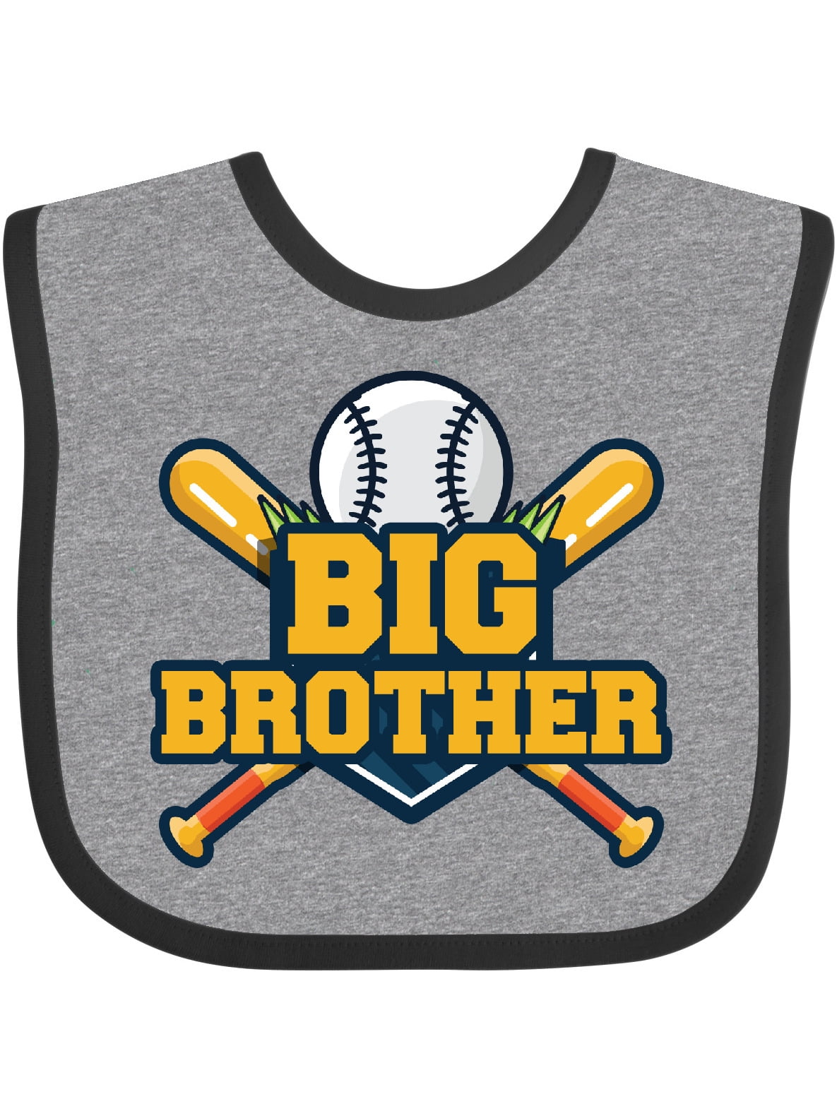 Inktastic Big Brother Baseball Boys Baby Bib - Walmart.com
