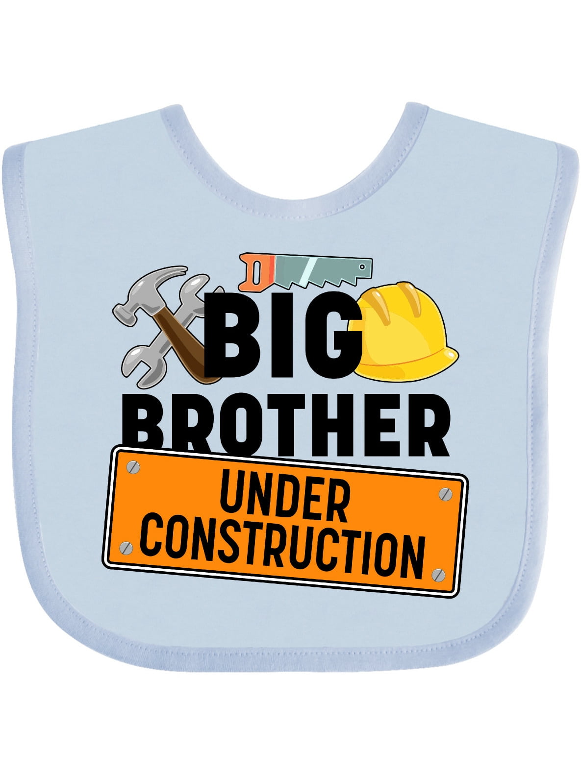 Inktastic Big Brother Under Construction Boys Baby Bib - Walmart.com