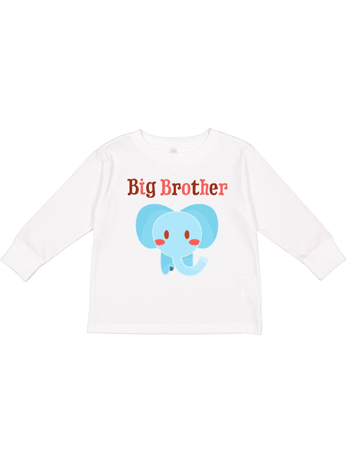 Inktastic Big Brother elephant Boys Long Sleeve Toddler T-Shirt ...