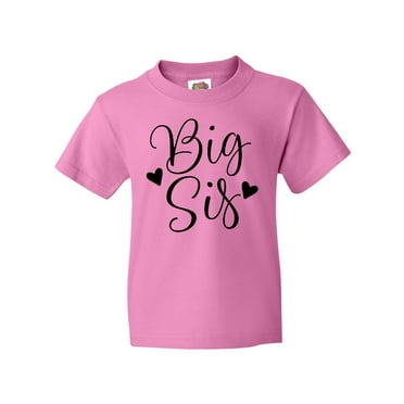 Big Sis Girls Cute Sister Announcement Toddler T-Shirt Childs Clothing Baby Clothing, Cute Baby ...