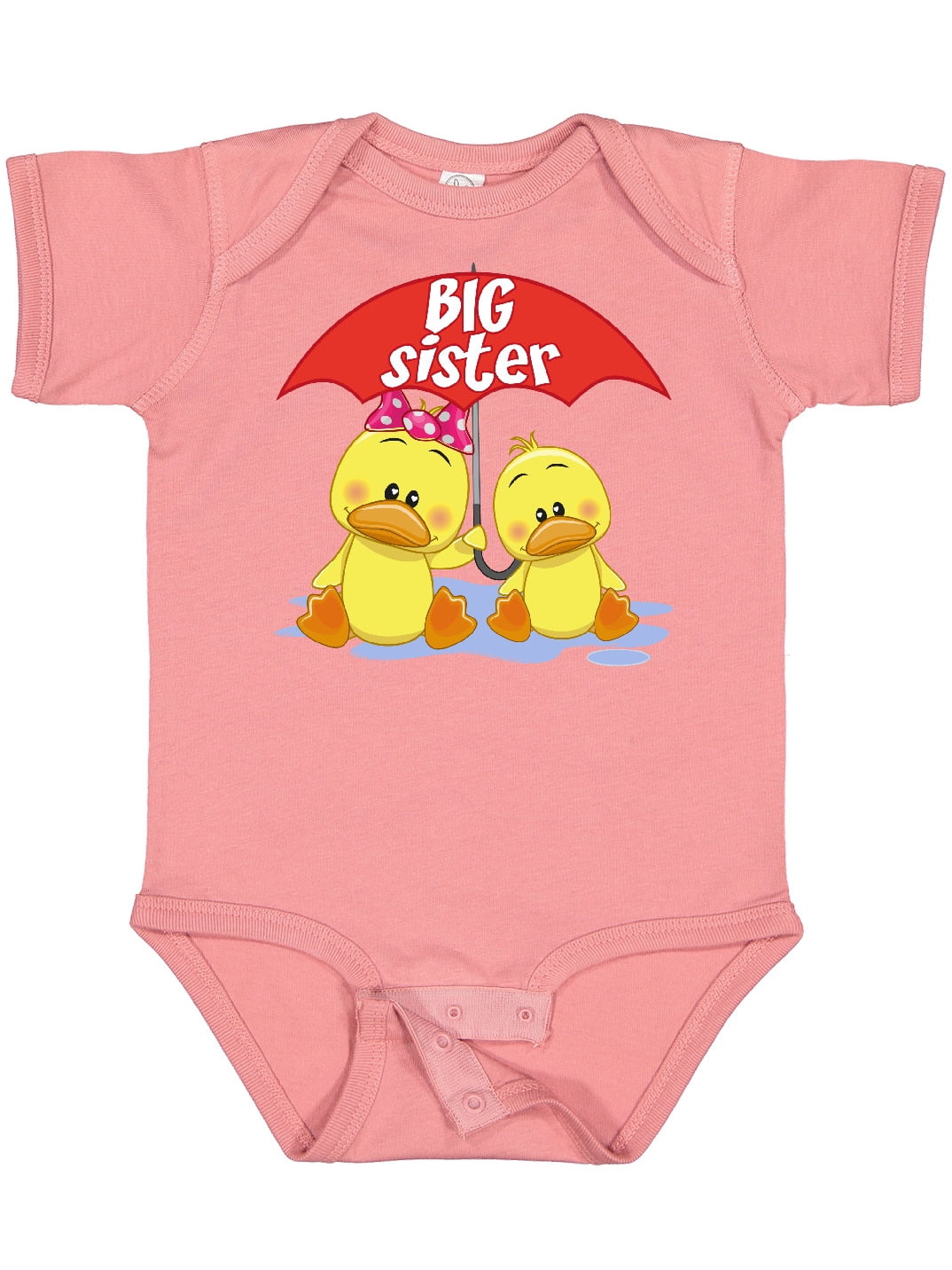 Inktastic Big Sister Duck Girls Baby Bodysuit - Walmart.com