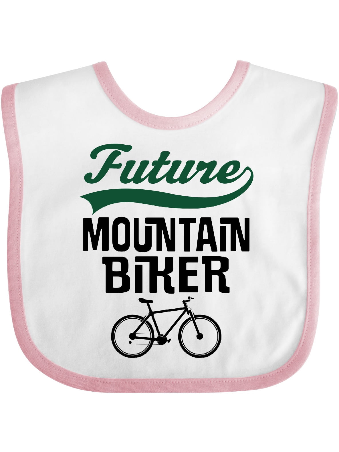 Inktastic Biking Future Mountain Biker Boys or Girls Baby Bib - Walmart.com