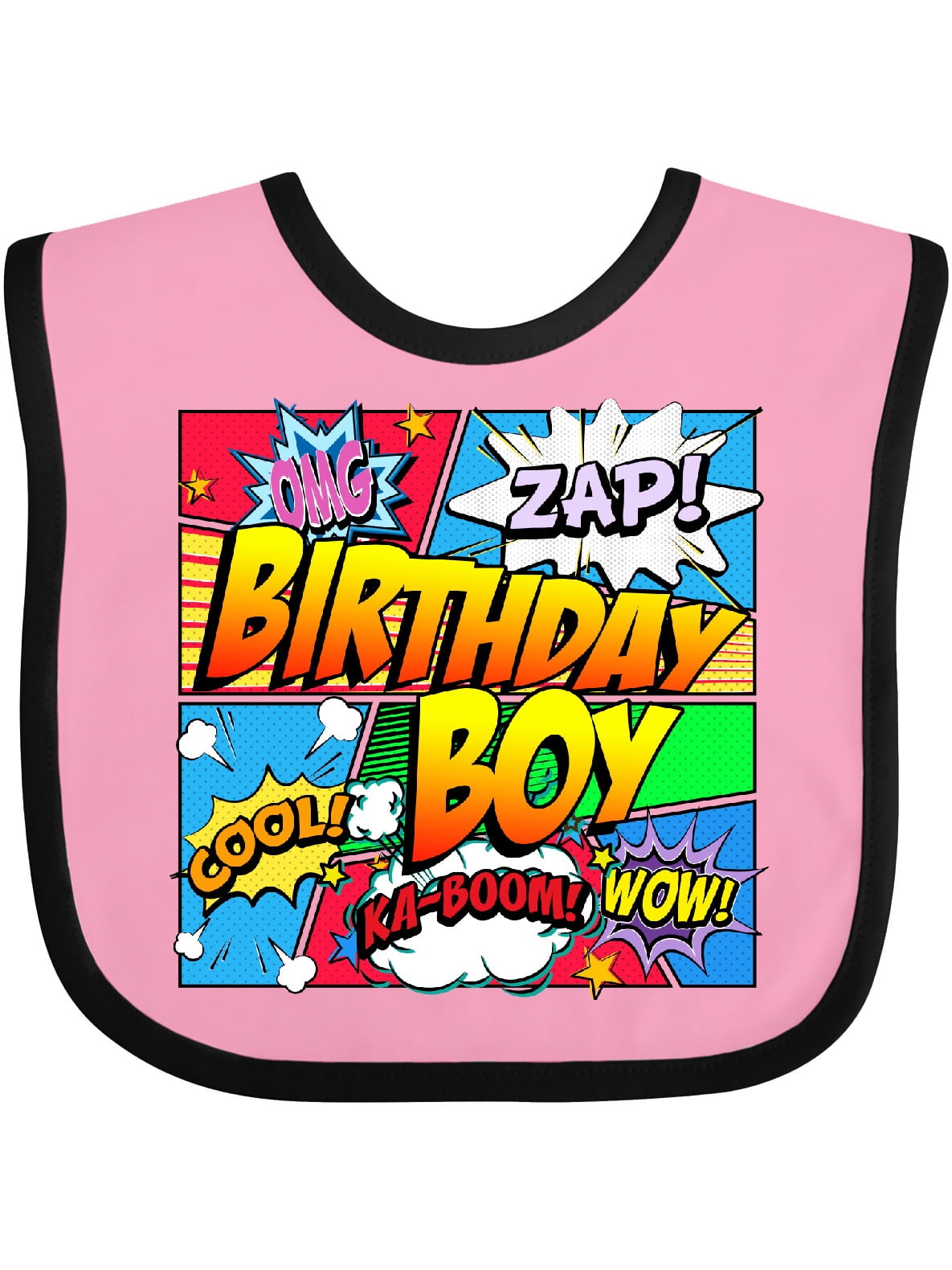 Inktastic Birthday Boy Comic Book Boys Baby Bib - Walmart.com
