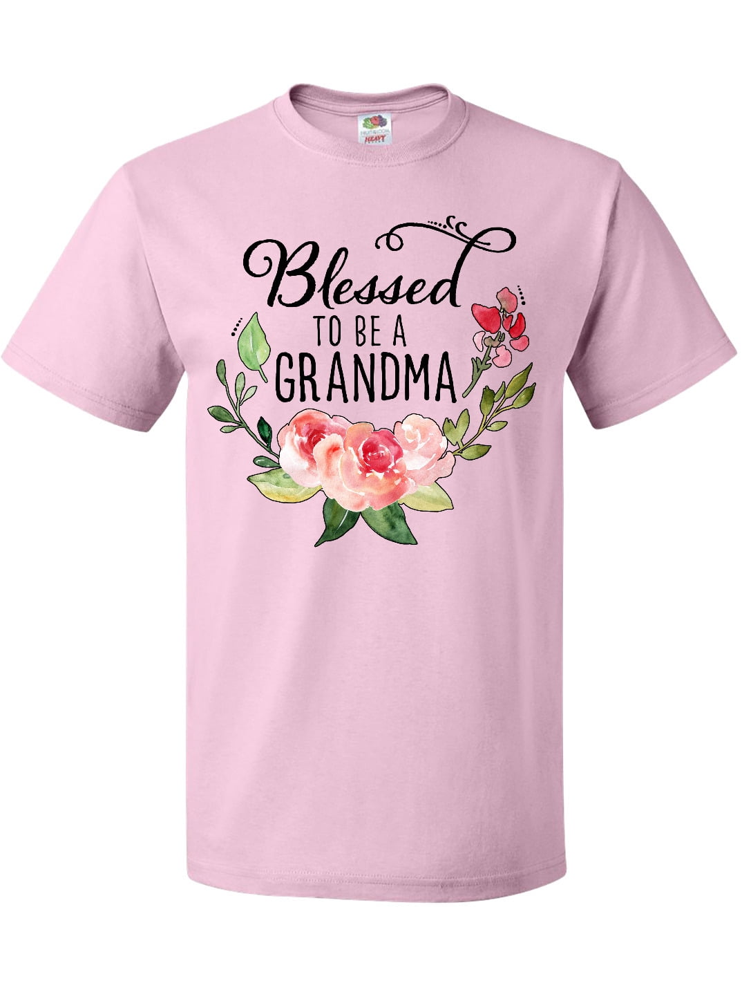 Inktastic Blessed To Be A Grandma With Flowers T Shirt