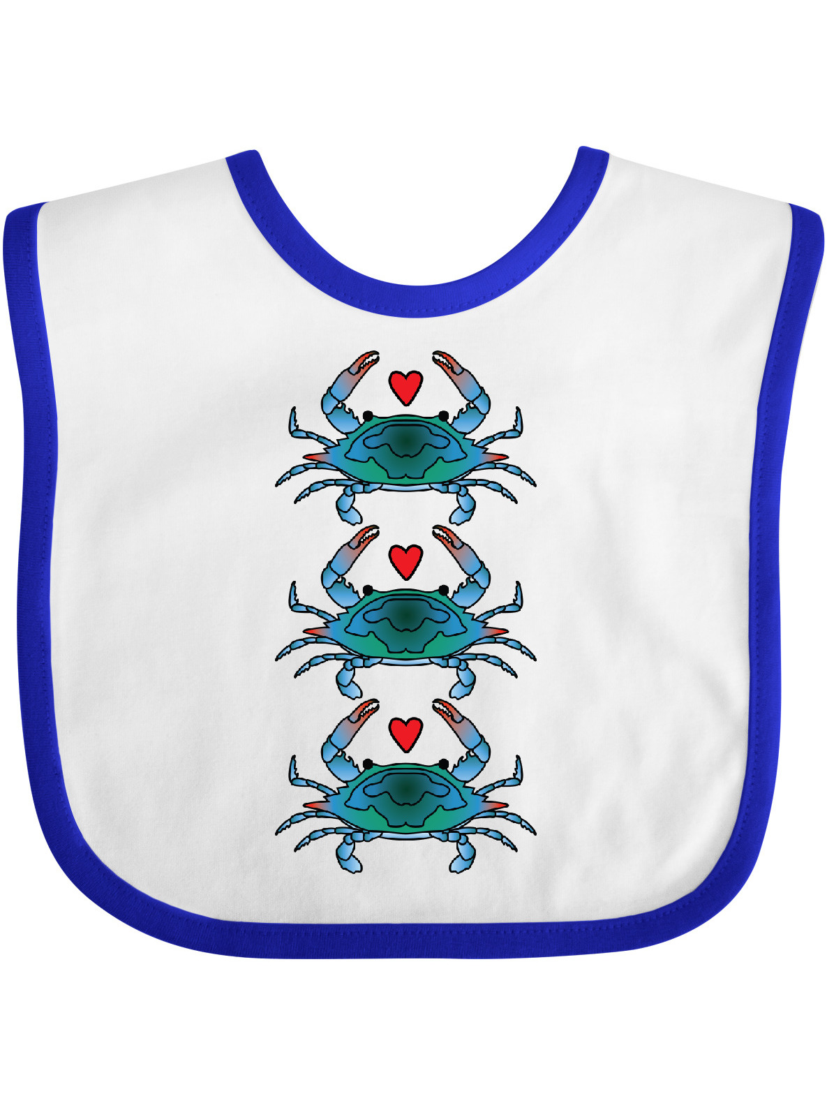 Inktastic Blue Crab Lover Boys or Girls Baby Bib - Walmart.com