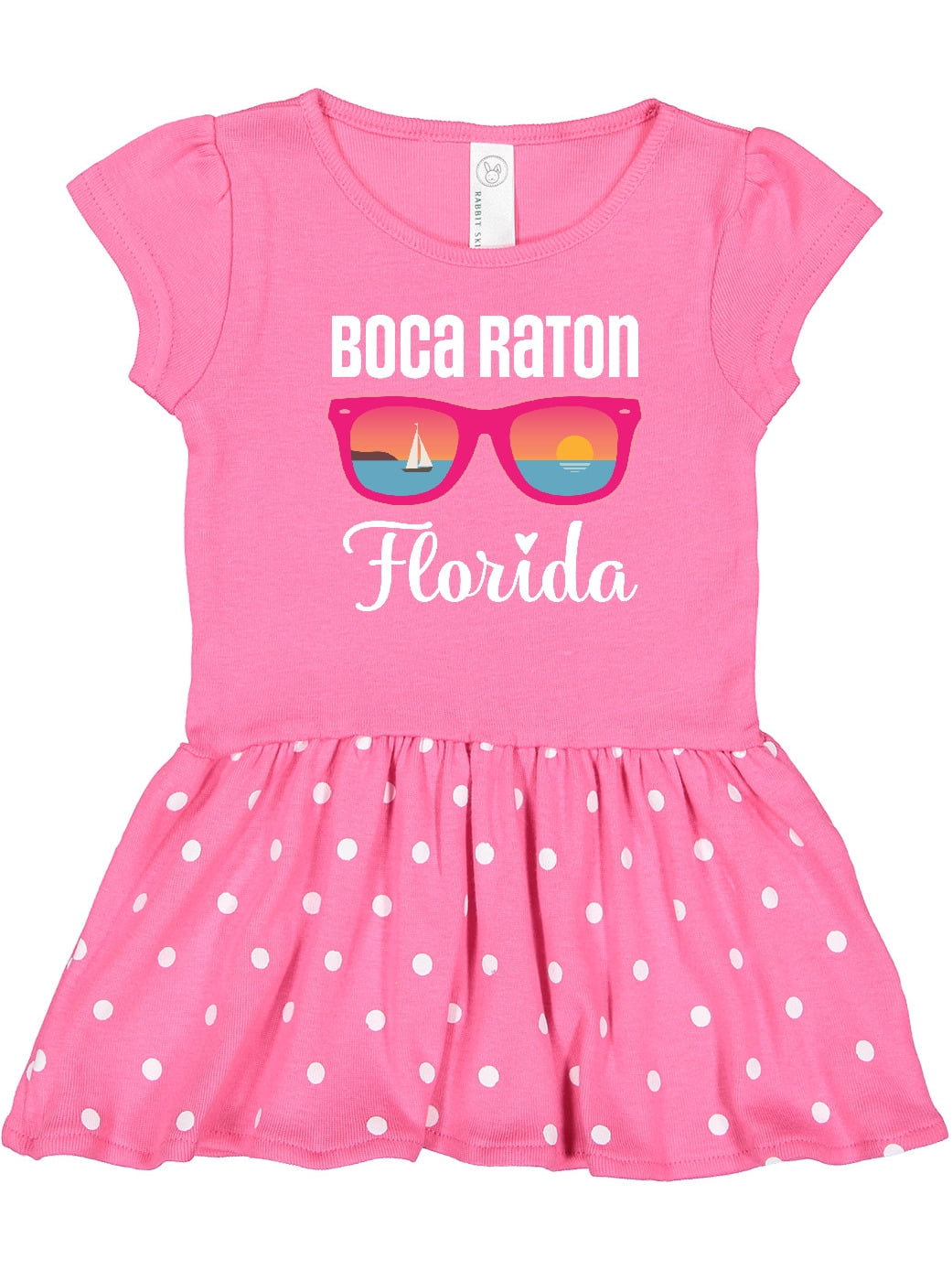 Inktastic Boca Raton Florida Vacation Girls Toddler Dress - Walmart.com