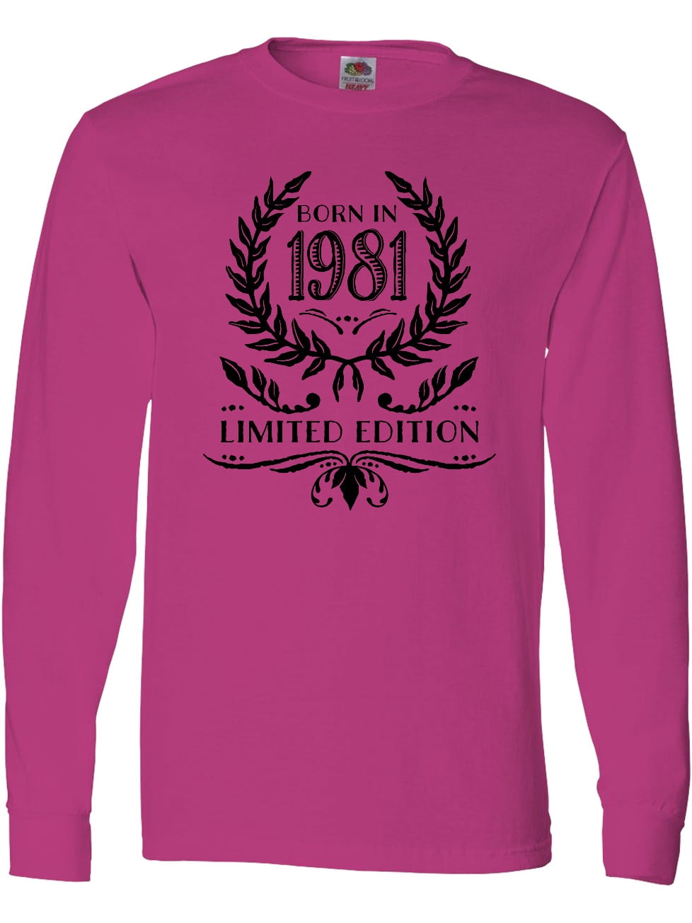 Inktastic Born in 1981 Limited Edition Long Sleeve T-Shirt - Walmart.com
