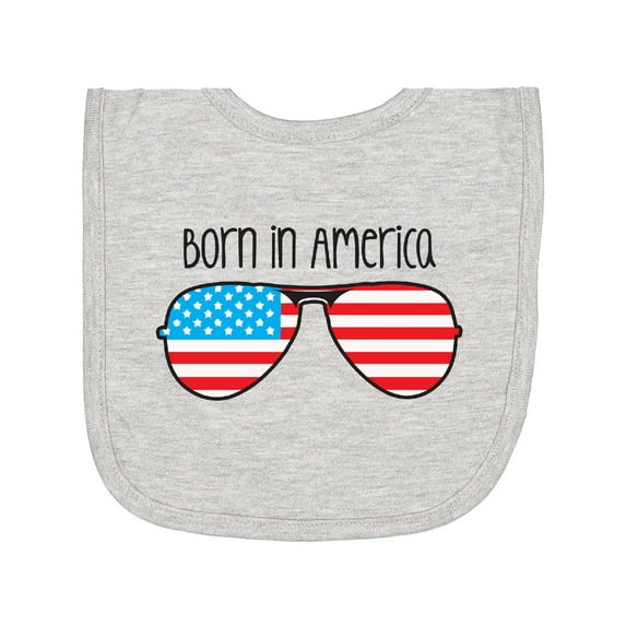 Inktastic Born in America Newborn Bib - Walmart.com