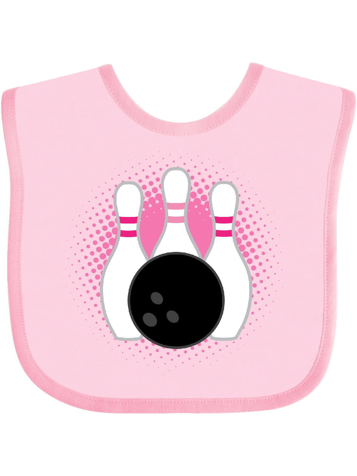 Inktastic Bowling Pins Cute Bowler Girls Baby Bib - Walmart.com