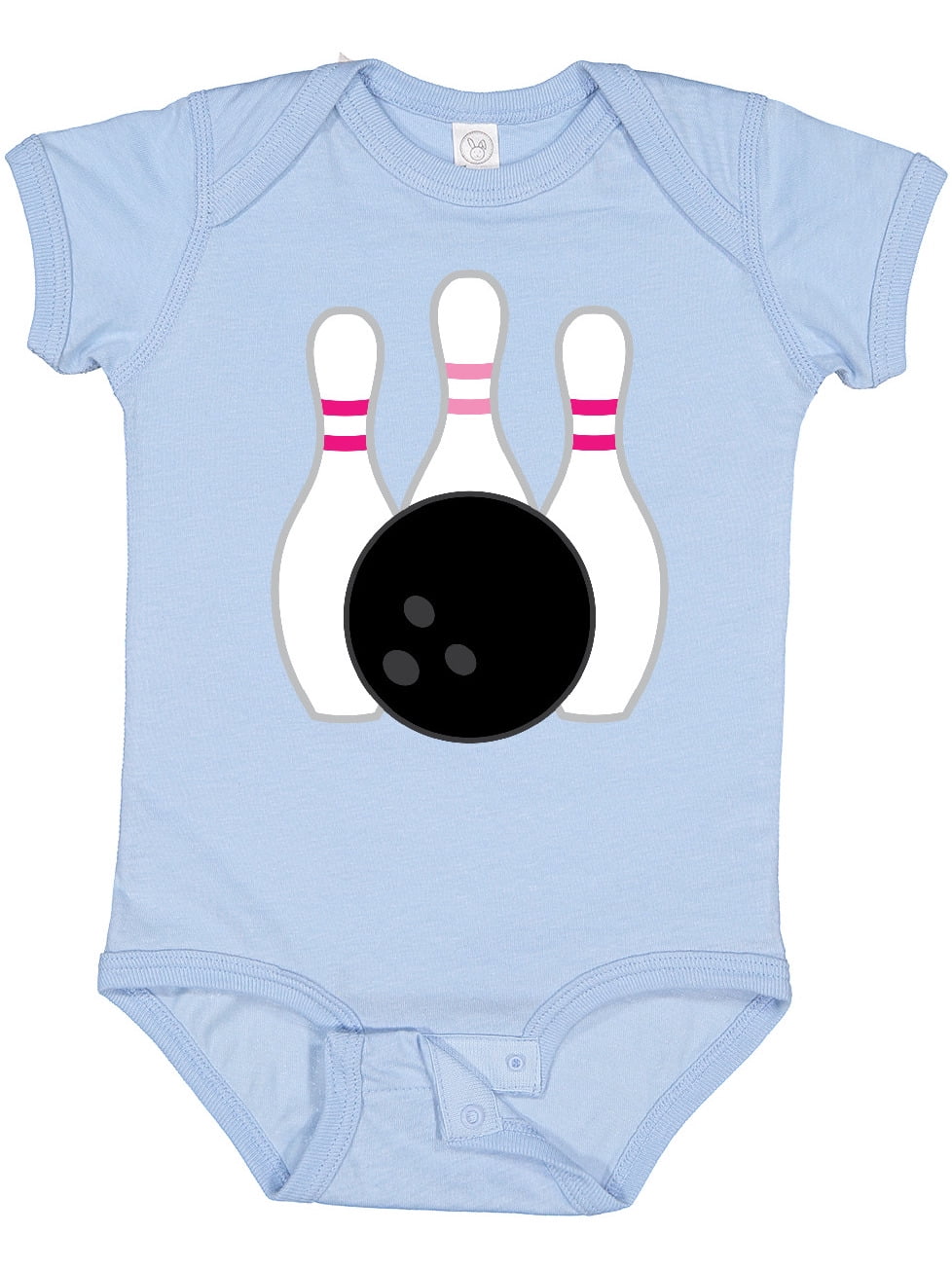 Inktastic Bowling Pins (pink) Girls Baby Bodysuit - Walmart.com