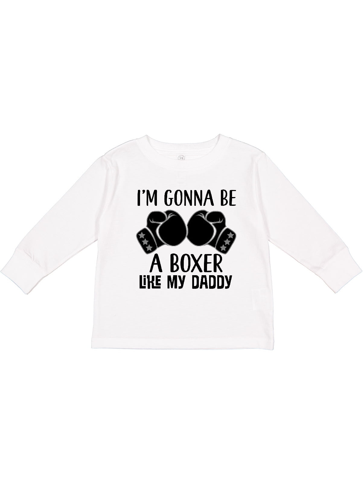 Inktastic Boxer Like Daddy Boxing Boys or Girls Long Sleeve Toddler T ...