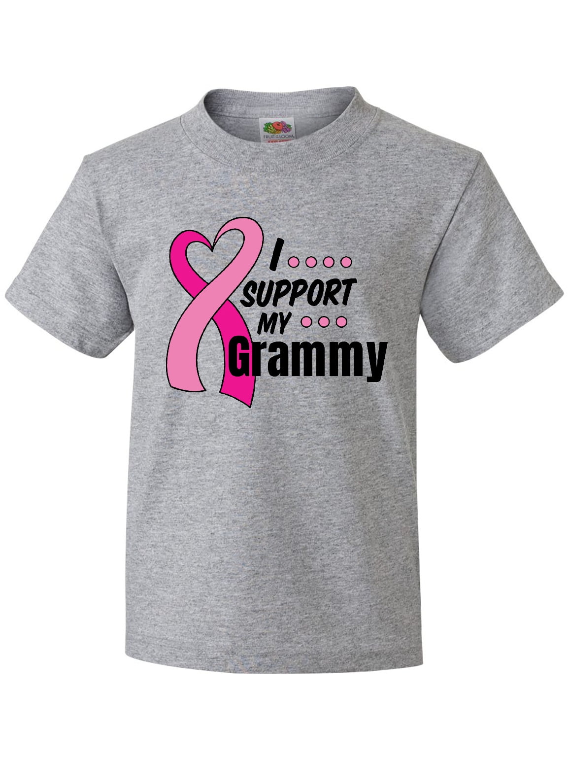 Inktastic Breast Cancer Awareness I Support My Grammy with Pink Ribbon Youth T-Shirt - Walmart.com