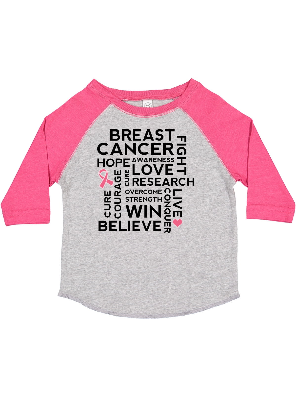 Inktastic Breast Cancer Awareness Month Saying Boys or Girls Toddler T ...