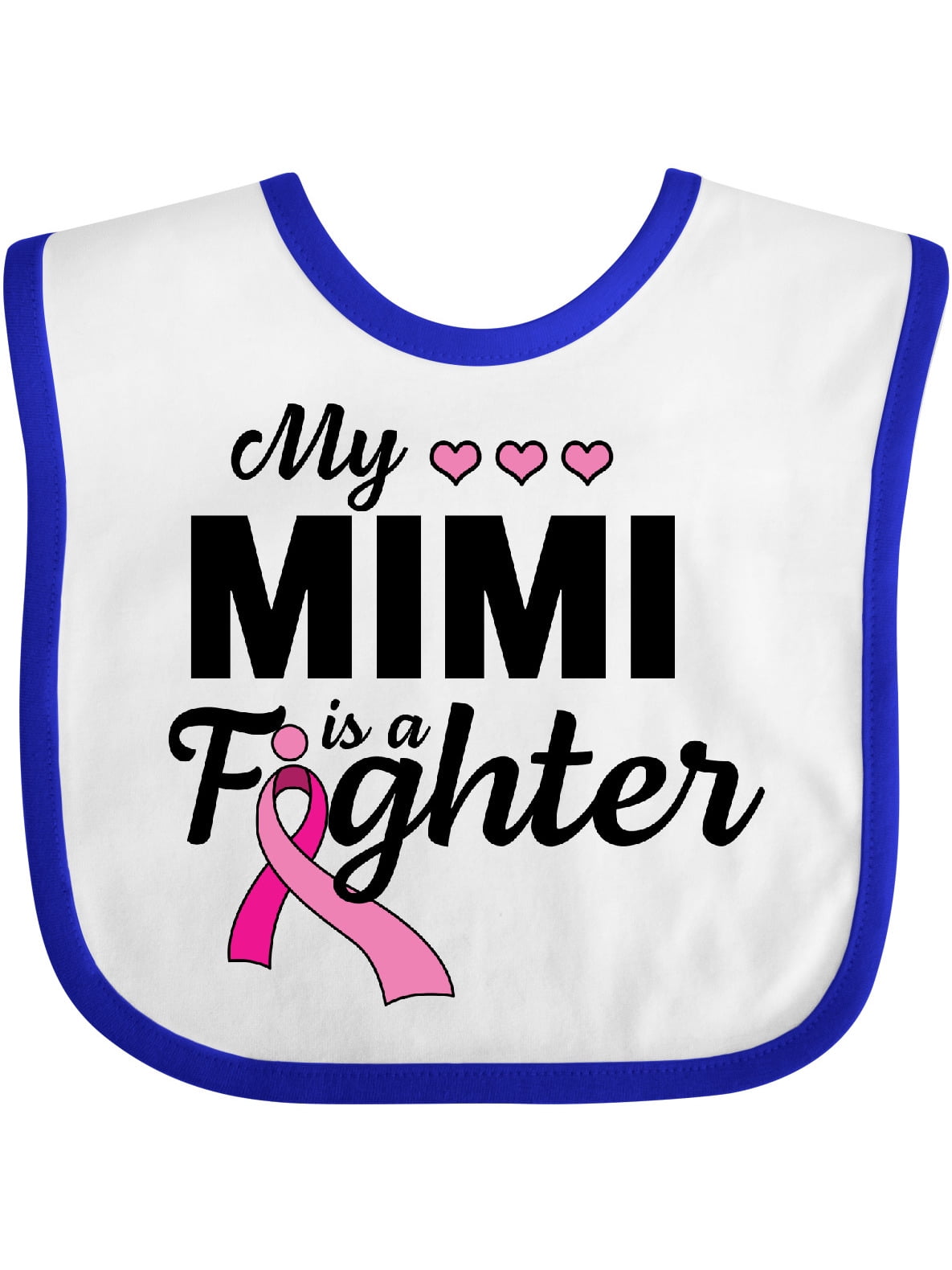 Inktastic Breast Cancer Awareness My Mimi is a Fighter Boys or Girls Baby Bib - Walmart.com