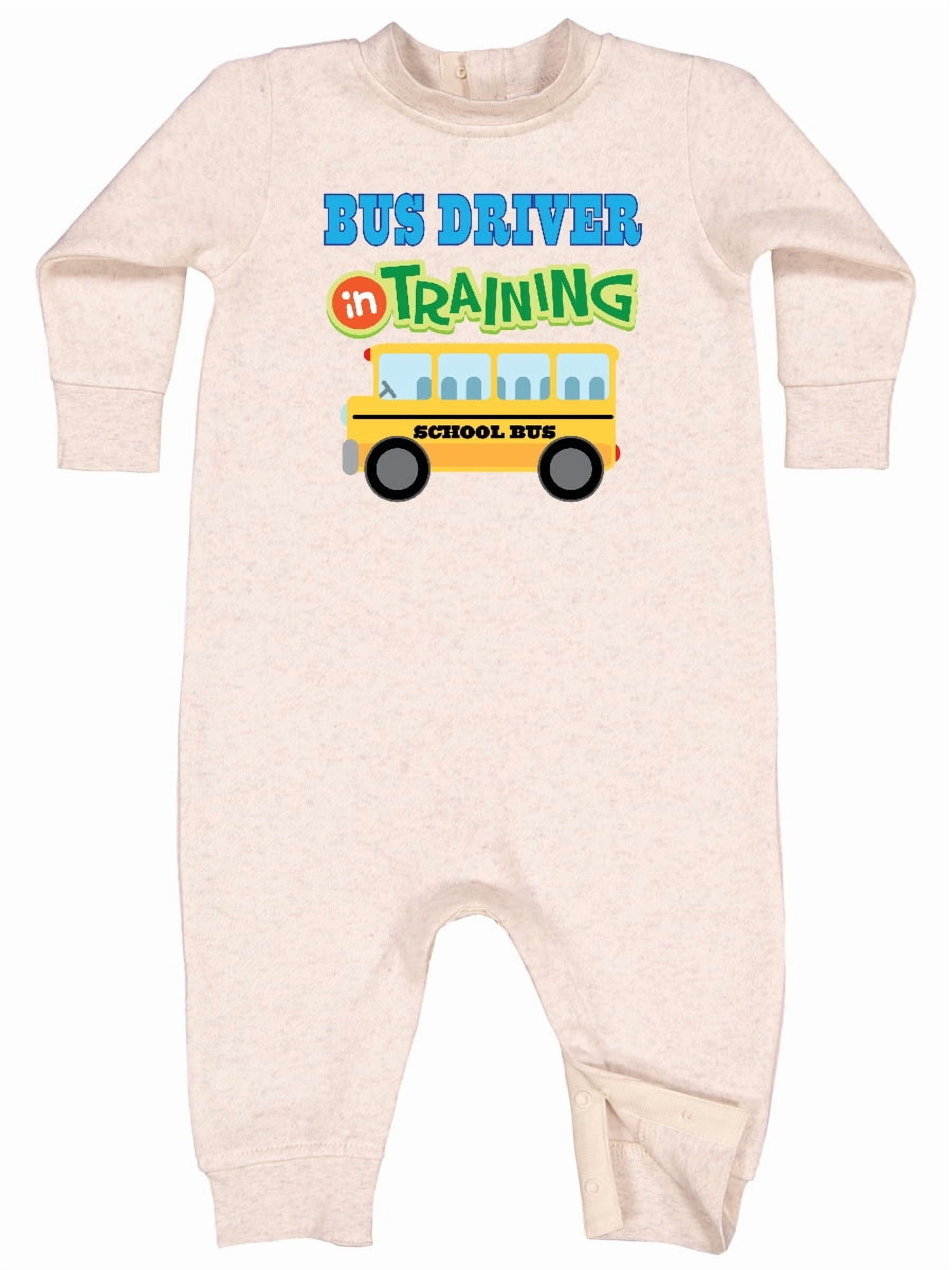 Inktastic Bus Driver in Training Baby Fleece Romper - Walmart.com