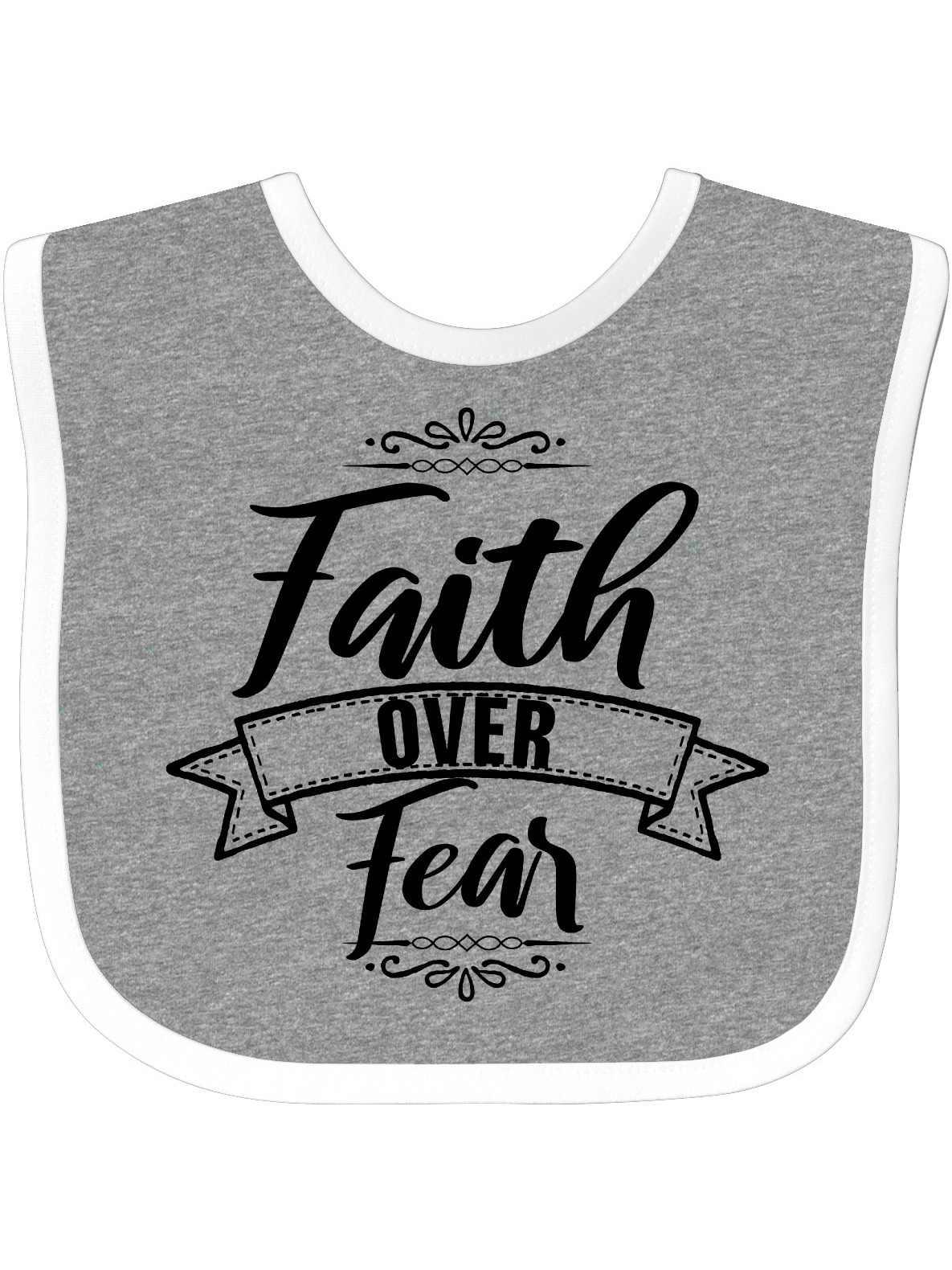 Inktastic Cancer Awareness Faith over Fear Boys or Girls Baby Bib - Walmart.com