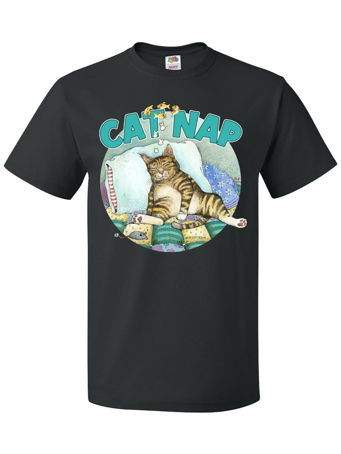Inktastic Cat Nap Cute Sleeping Cat T-Shirt - Walmart.com