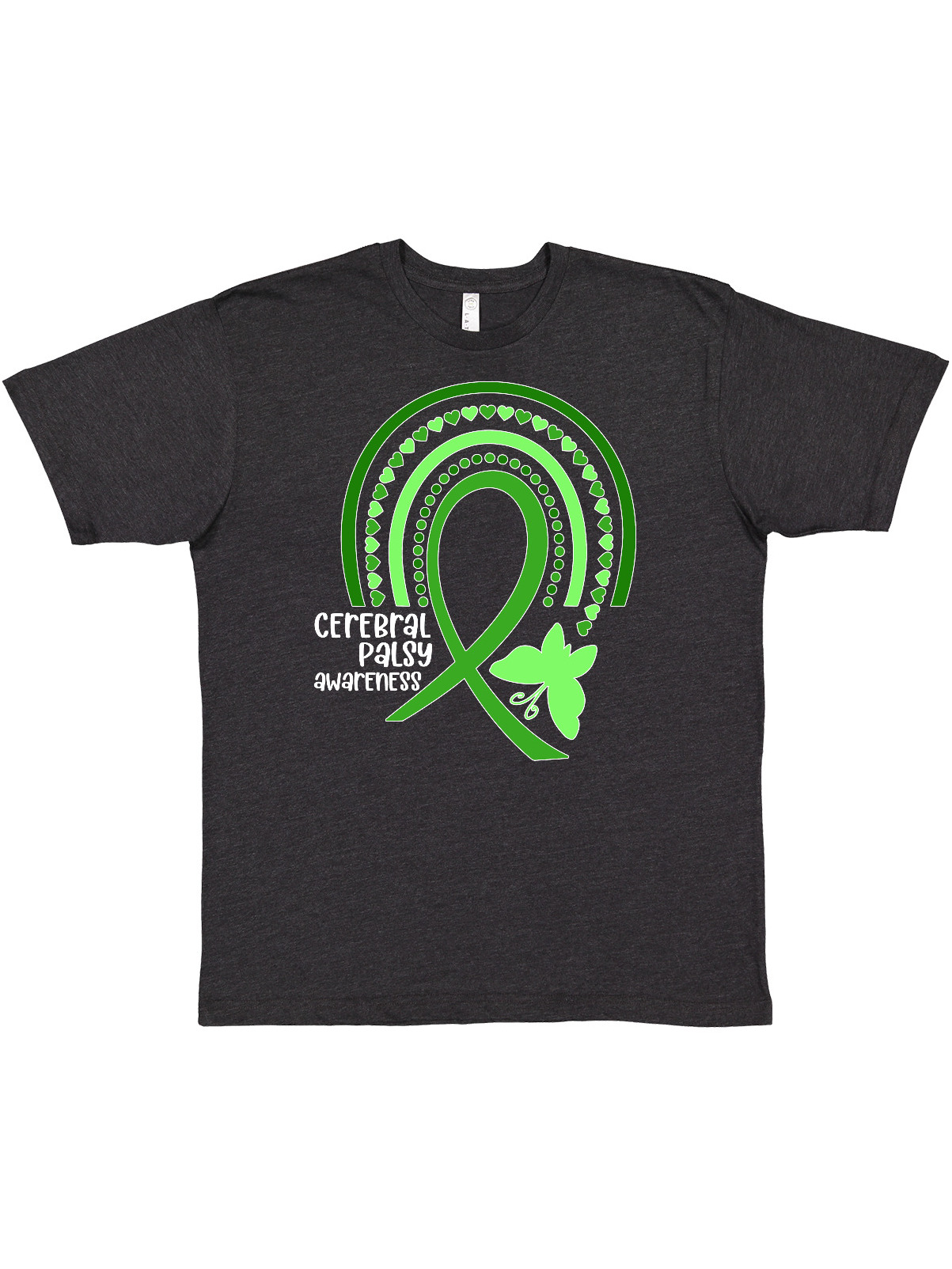 Inktastic Cerebral Palsy Awareness Ribbon Rainbow and Butterfly T-Shirt - Walmart.com